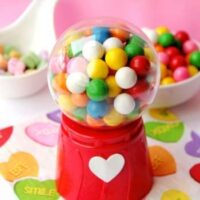 DIY Valentines for Kids: Mini Gumball Machine + Valentine Crafts